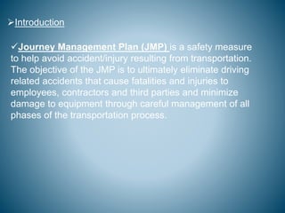 Journey Management and Safely Driving Procedure | PPSX