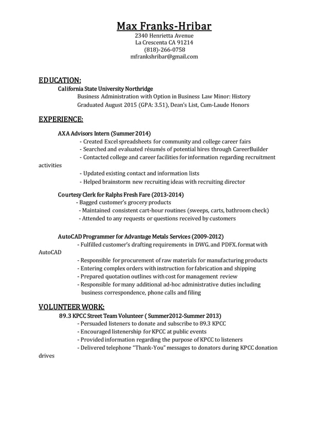 Resume | PDF