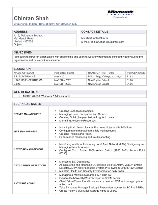 Chintan Shah_CV | PDF