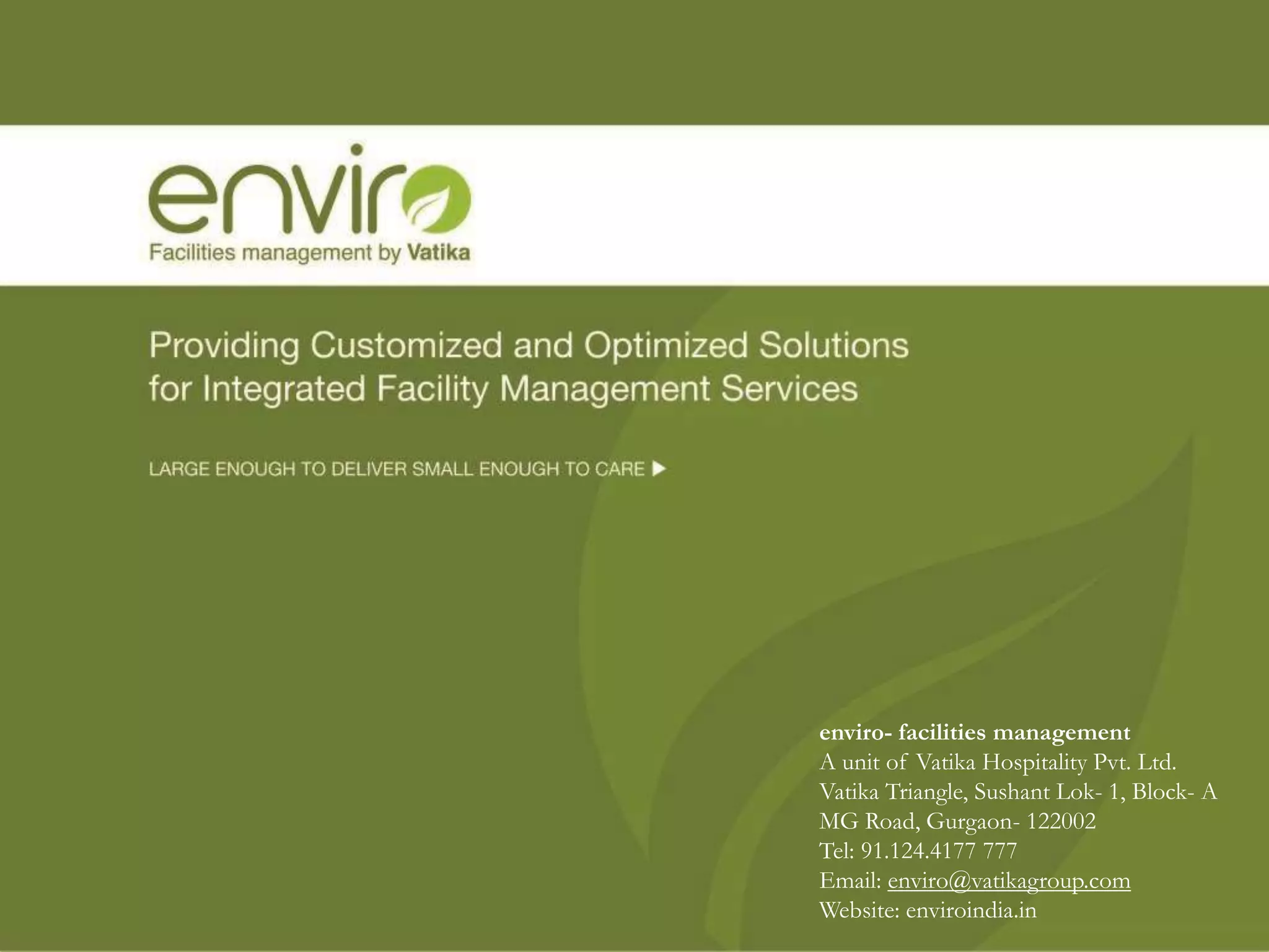 Enviro - Facilities Management | PPT