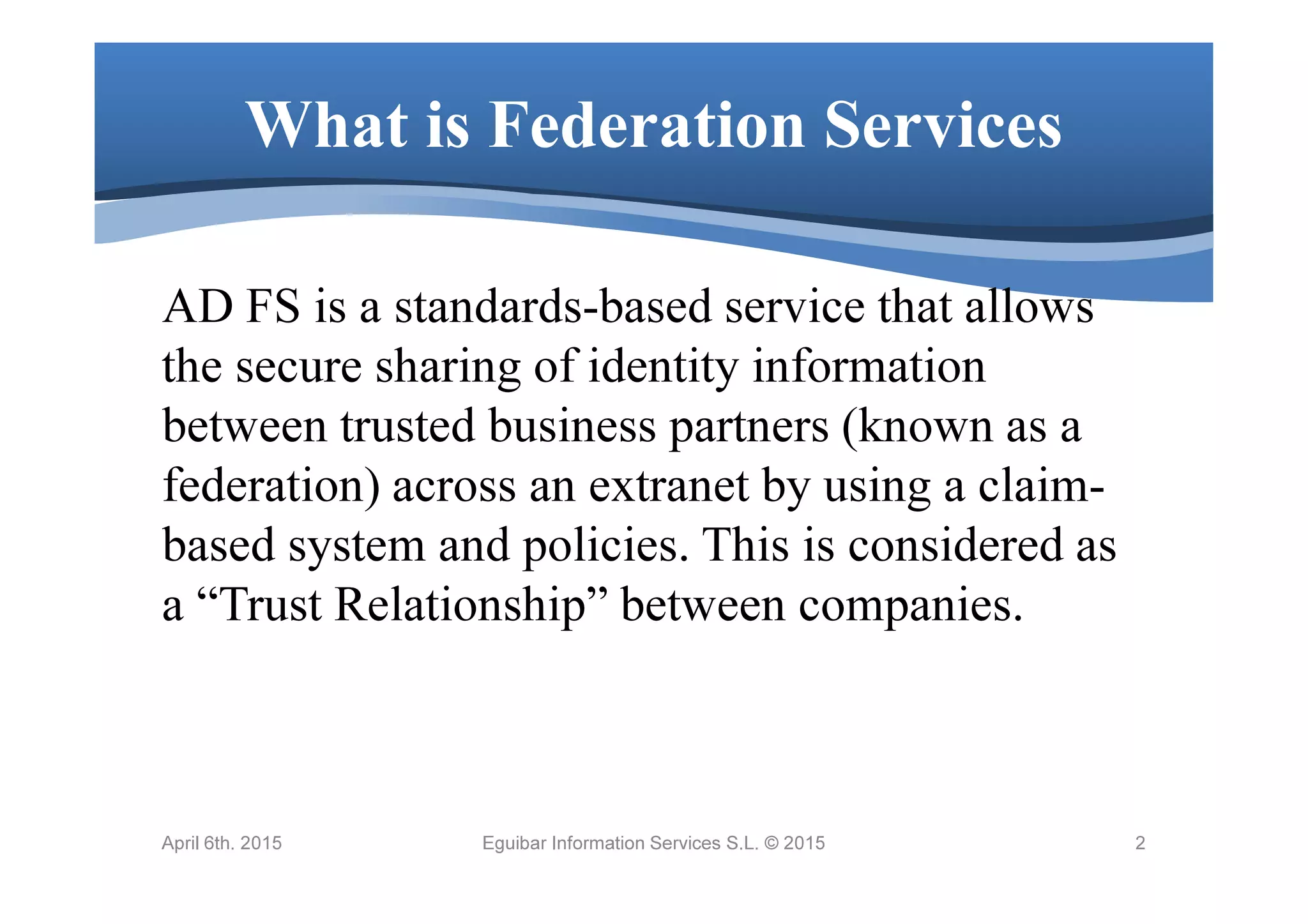 Federation Services | PDF