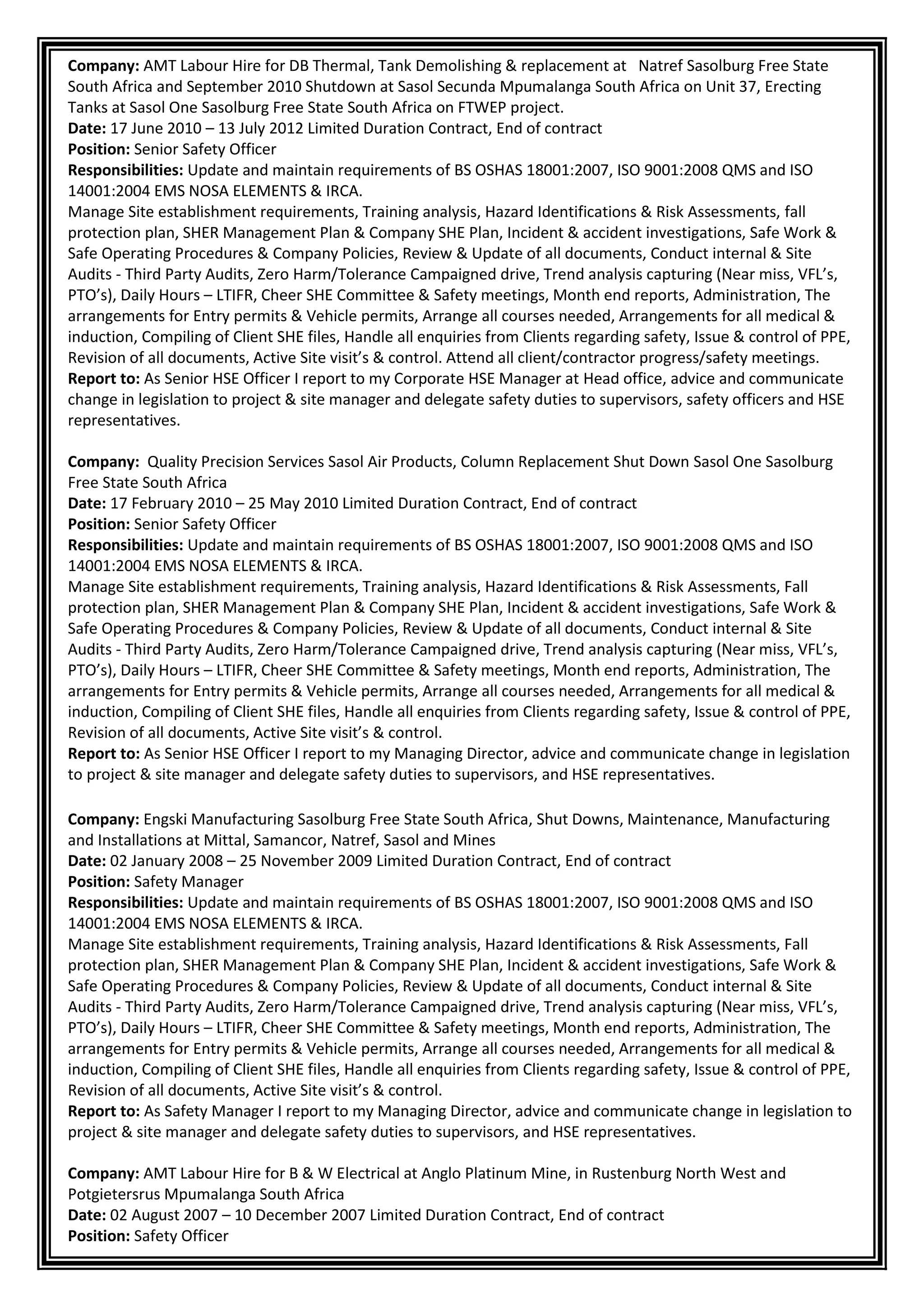 CV & Certificates | PDF