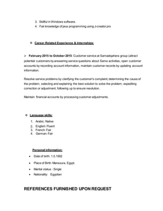 Aya Abed Elsayed AbdAllah CV | PDF