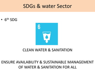 Sustainable Development Goals - Finding Solutions For Water Sector in ...