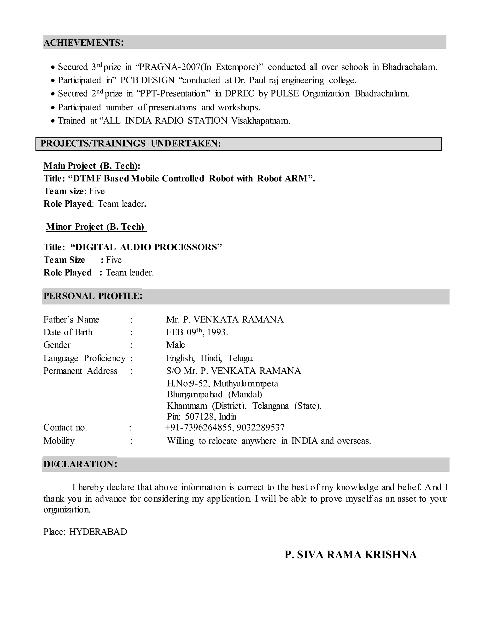 myRESUME | DOCX | Computer Software and Applications | Computing