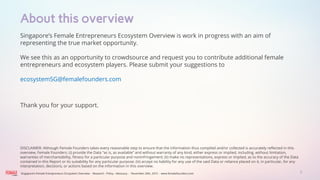 The Female Founders Singapore Startup Ecosystem Overview. | PPTX