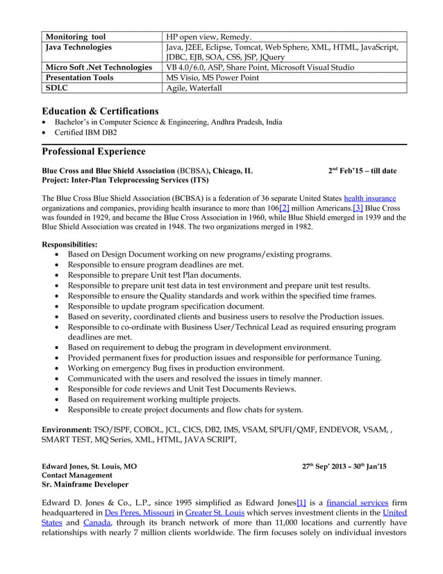 Mainframe Developer - Pokuri - Updated | PDF
