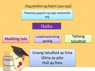 Haiku sa panahon ng hapon | PPTX