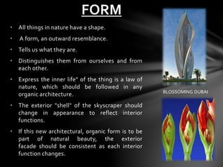 FORM FOLLOWS FUNCTION | PPTX