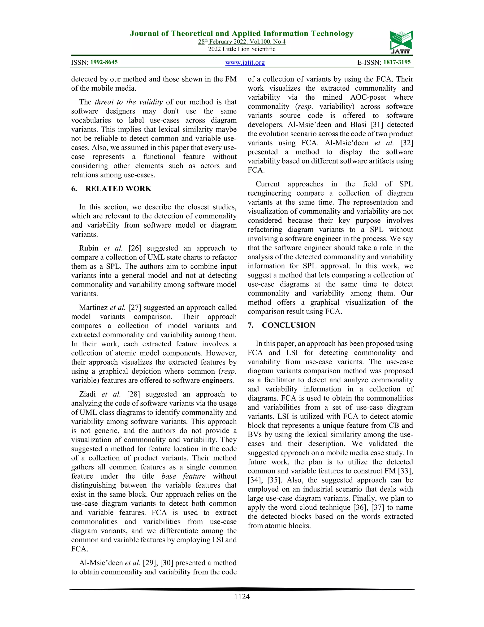 Detecting commonality and variability in use-case diagram variants | PDF