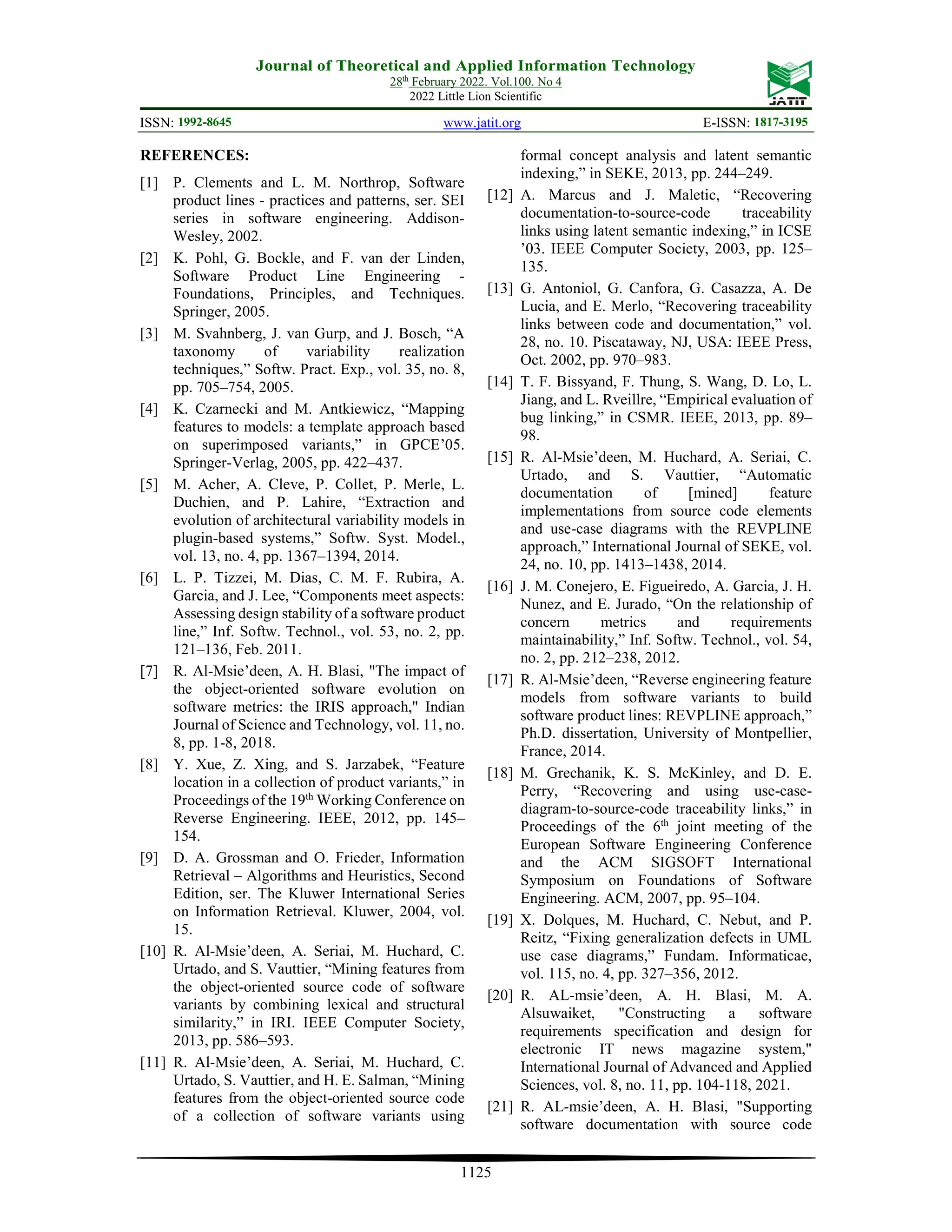 Detecting commonality and variability in use-case diagram variants | PDF