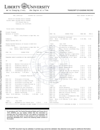College transcript | PDF