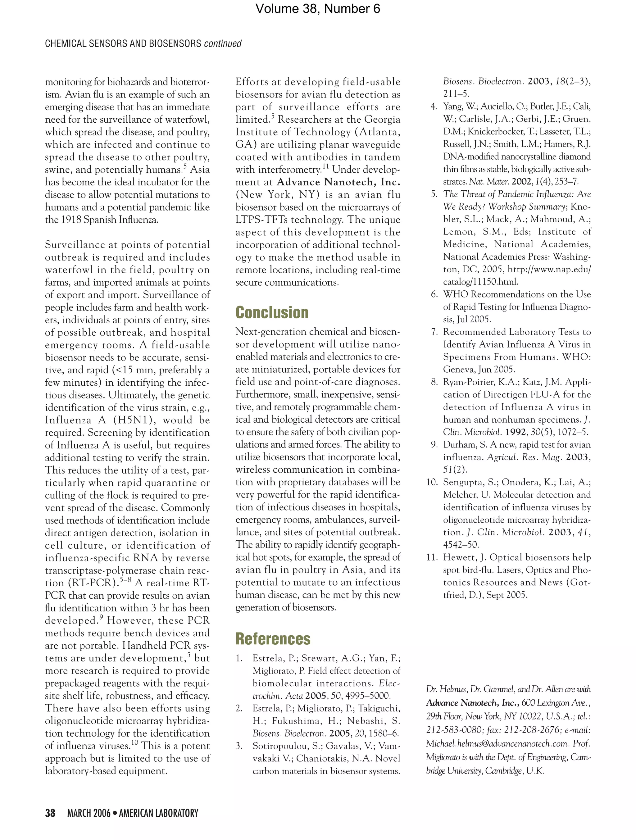 Nanotech enabled sensors | PDF | Chemistry | Science