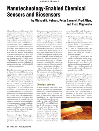 Nanotech enabled sensors | PDF | Chemistry | Science