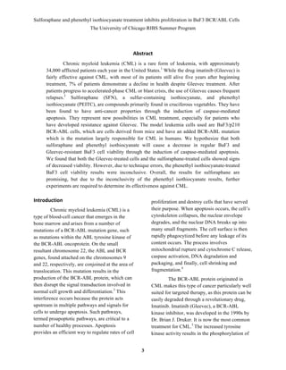 Final Research Paper | PDF | Blood Disorders | Diseases and Conditions