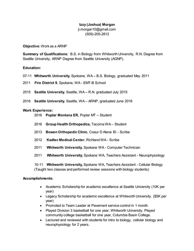 Izzy (Josh) Morgan_Resume_2016 | DOCX
