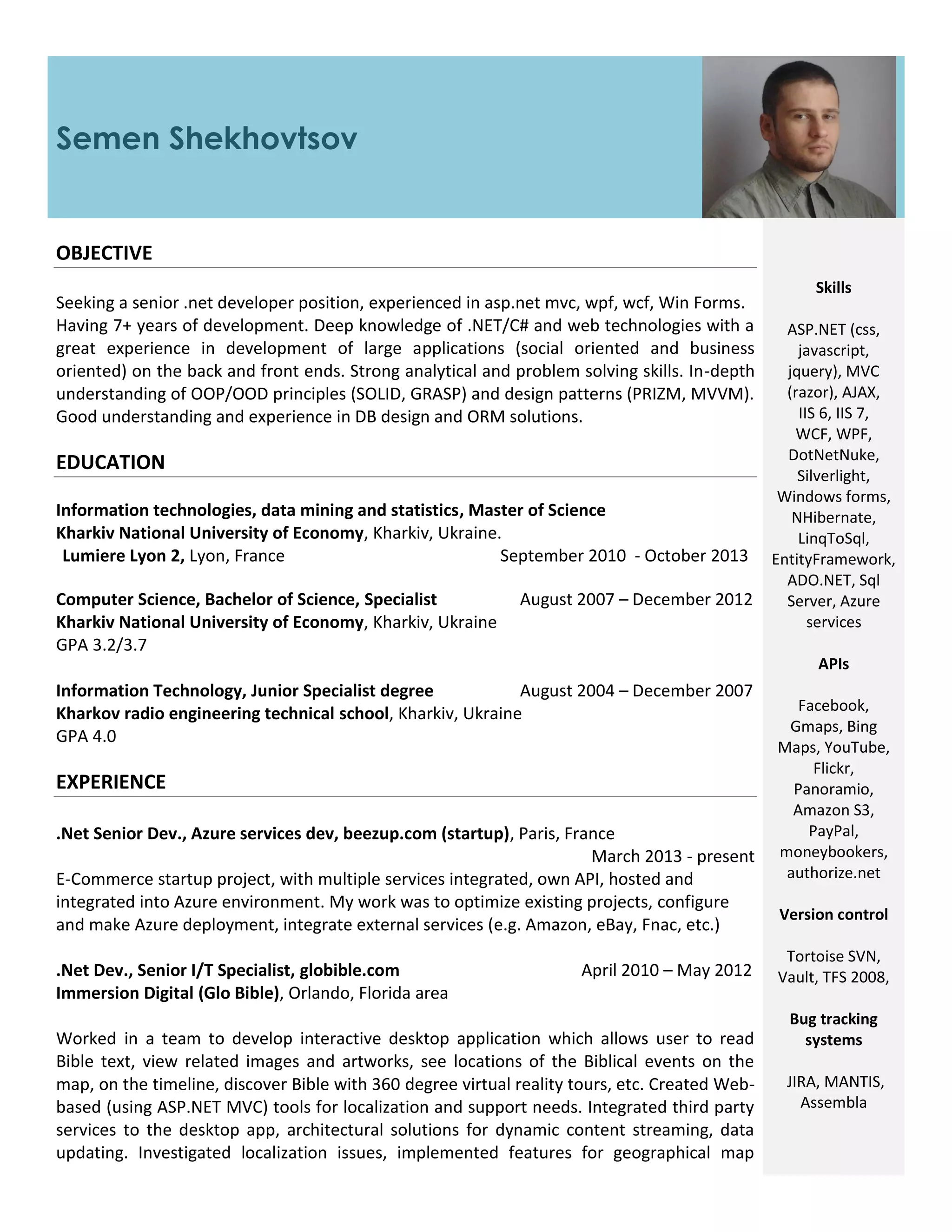 Sem_resume_updated | PDF