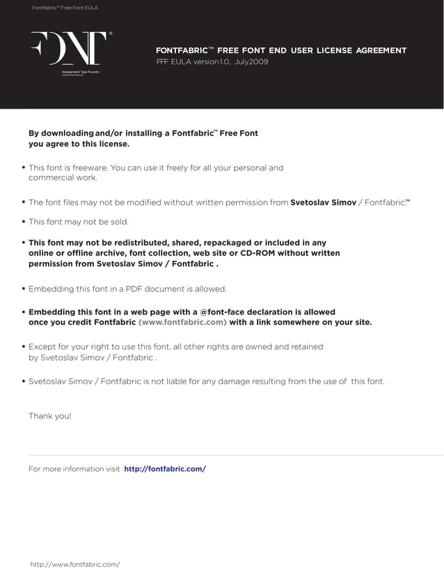 Fff eula license | PDF