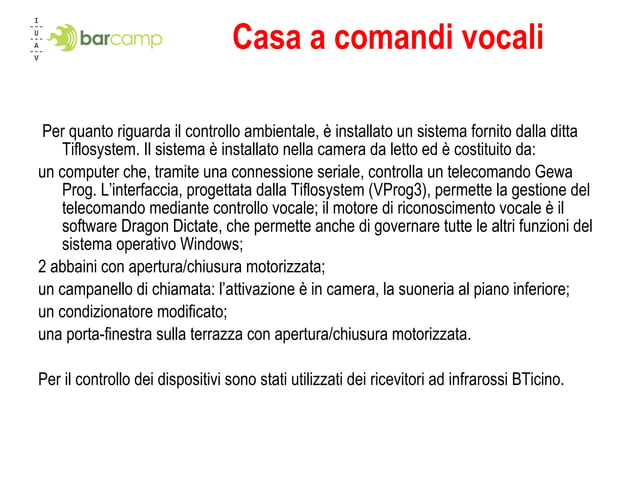 Casa a comandi vocali | PPT