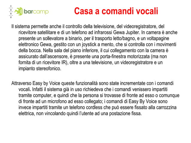 Casa a comandi vocali | PPT
