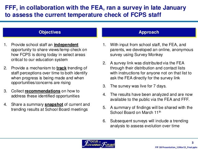 FFF's FCPS Staff Temperature Check / Survey Presentation to School Bo…