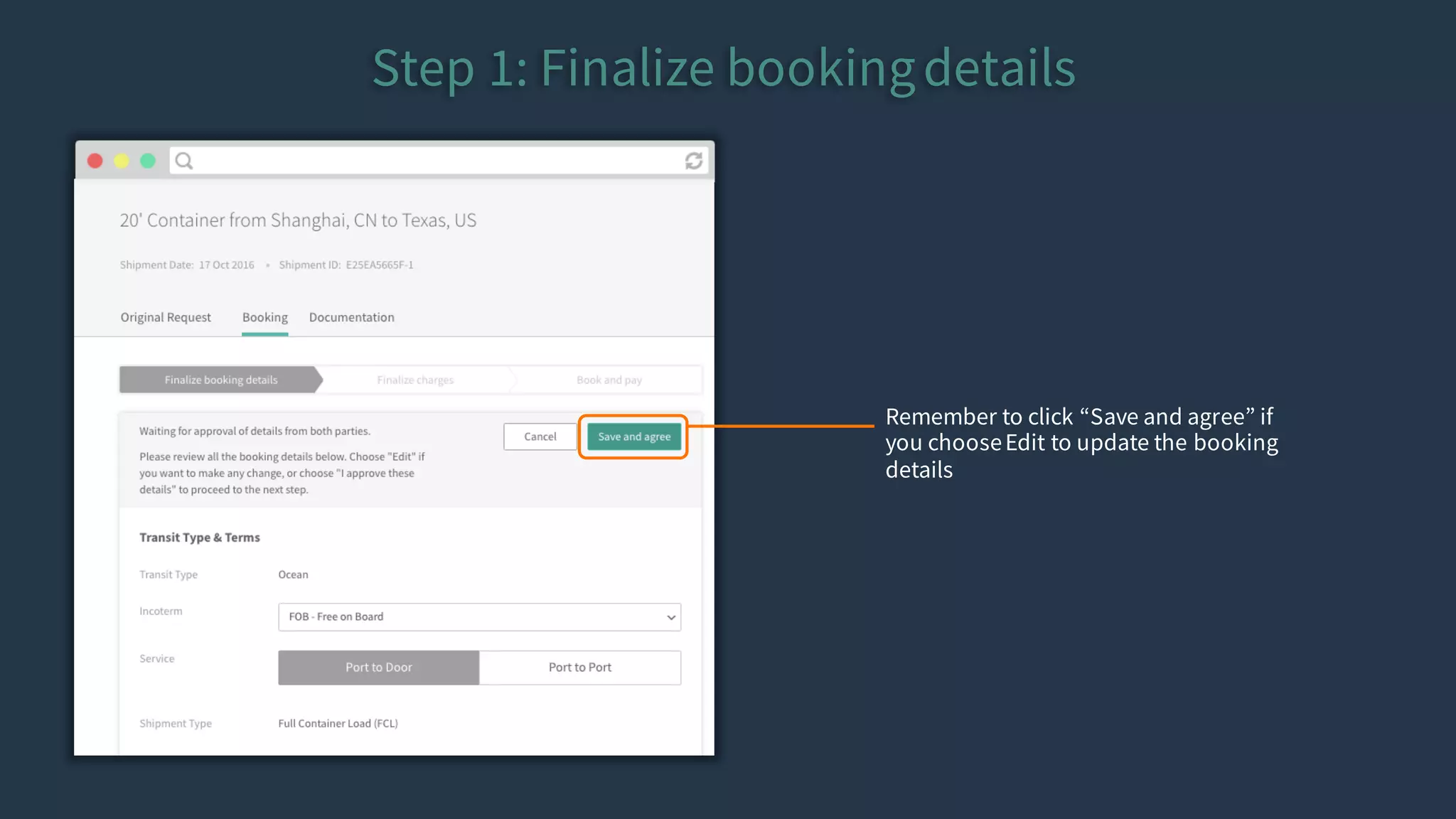 Fleet Booking & Payment - Freight Forwarder Guide | PPT