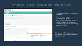 Fleet Booking & Payment - Freight Forwarder Guide | PPT