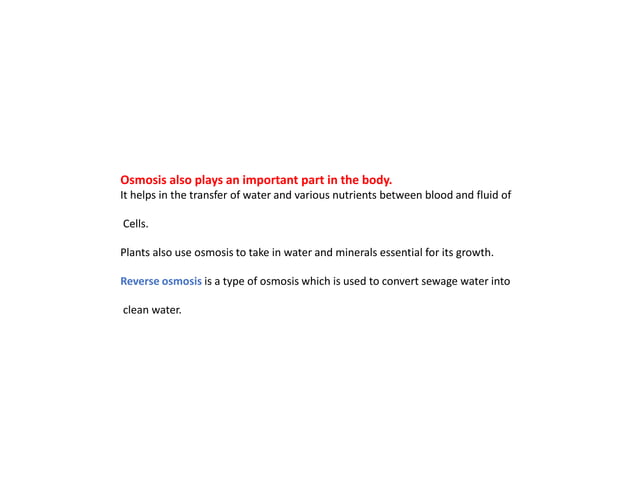 Osmosis | PPTX