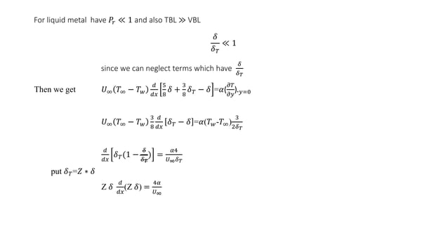 Derivation Of Nusselt Number For Flow Of Liquid Metal Over An ...
