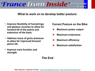 Good Bike Posture with Core Engaged | PPT