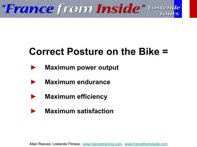Good Bike Posture with Core Engaged | PPT