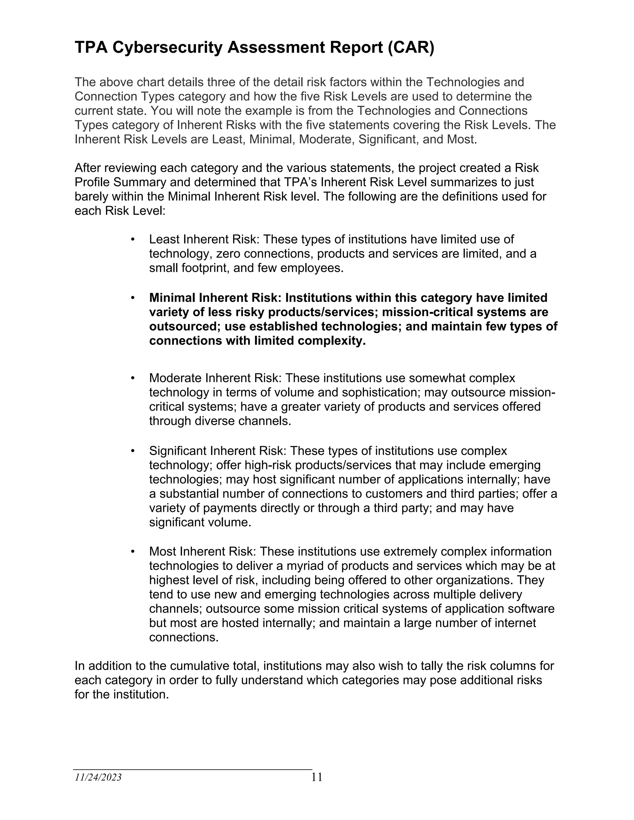 FFIEC Cybersecurity Assessment Report CAR Example .pdf