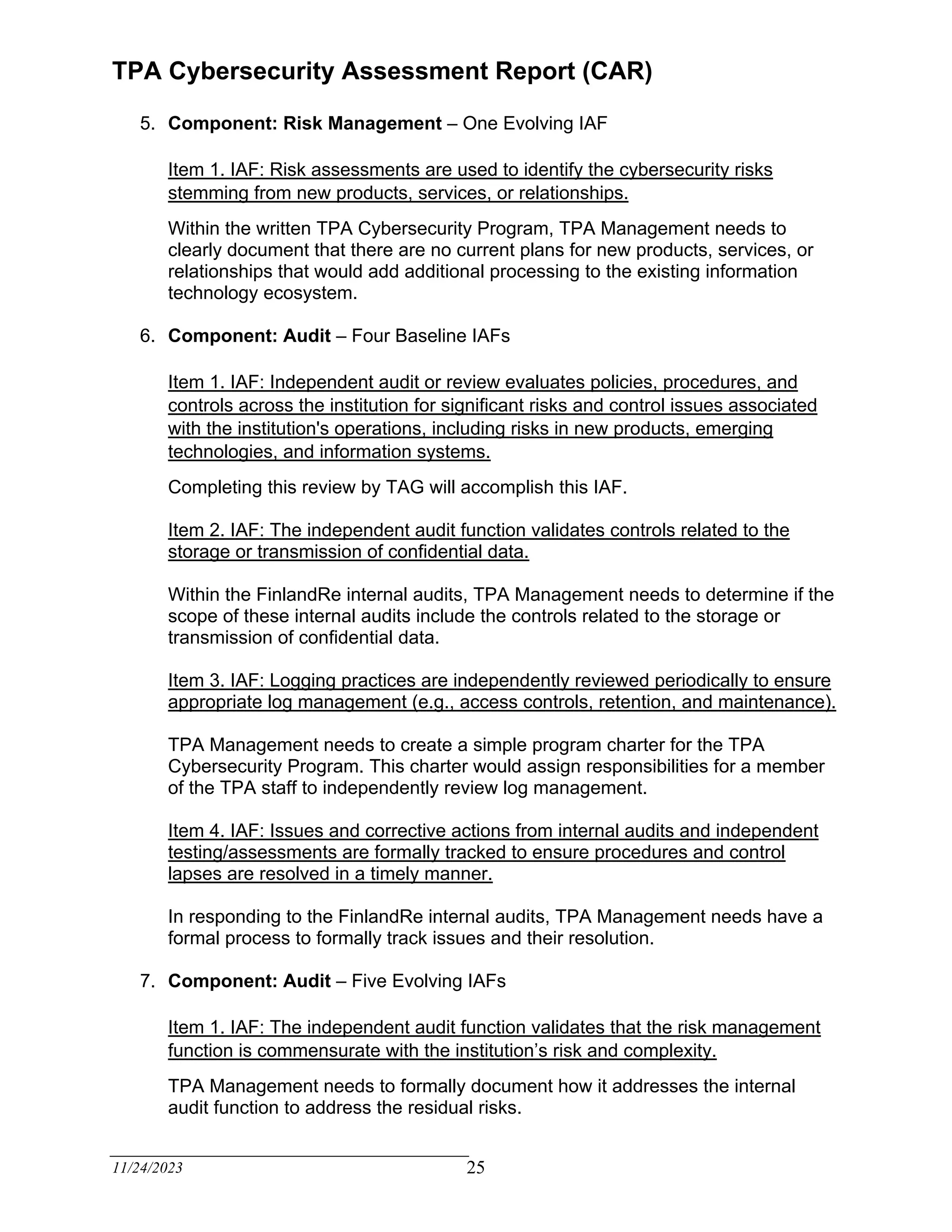 FFIEC Cybersecurity Assessment Report CAR Example .pdf