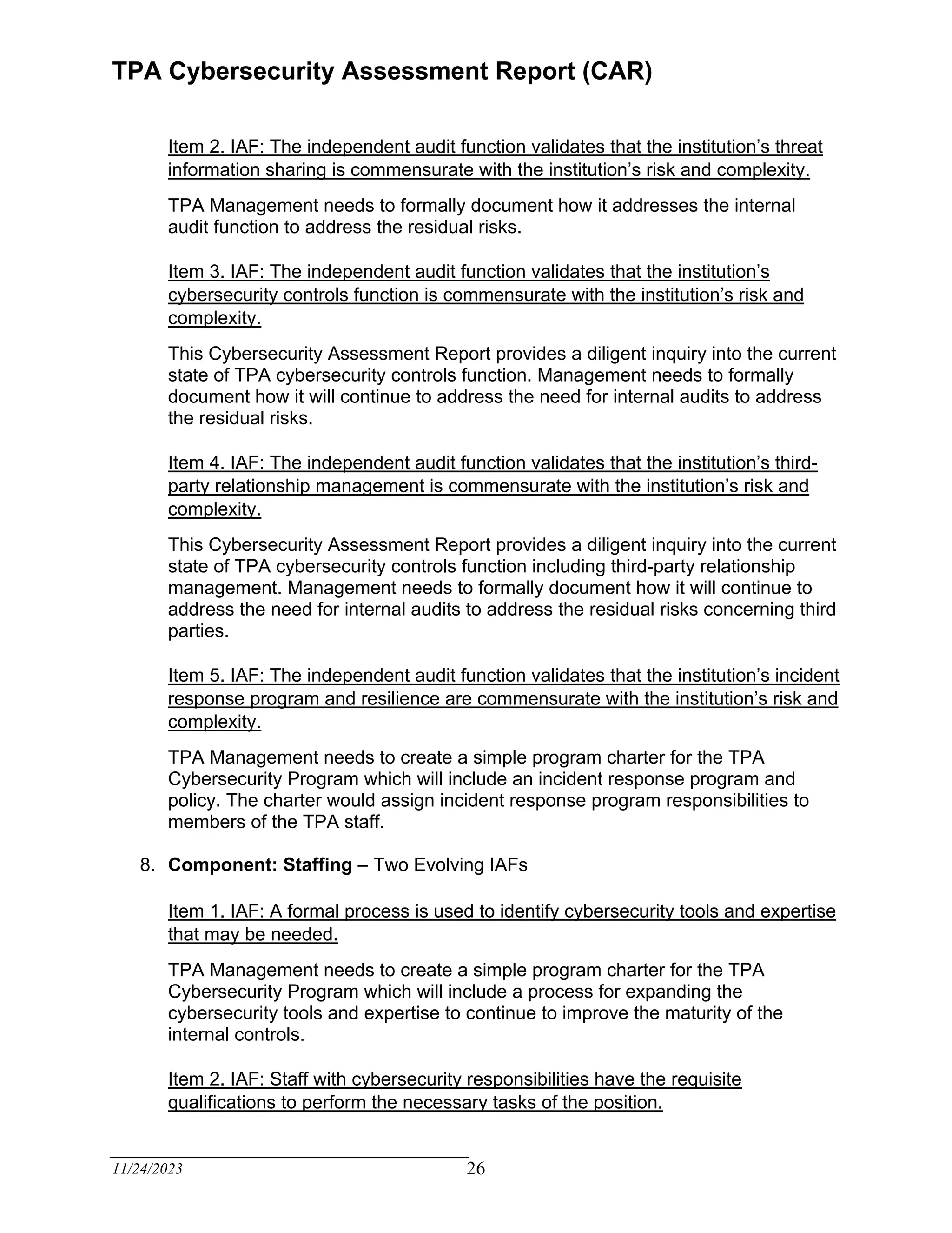 FFIEC Cybersecurity Assessment Report CAR Example .pdf