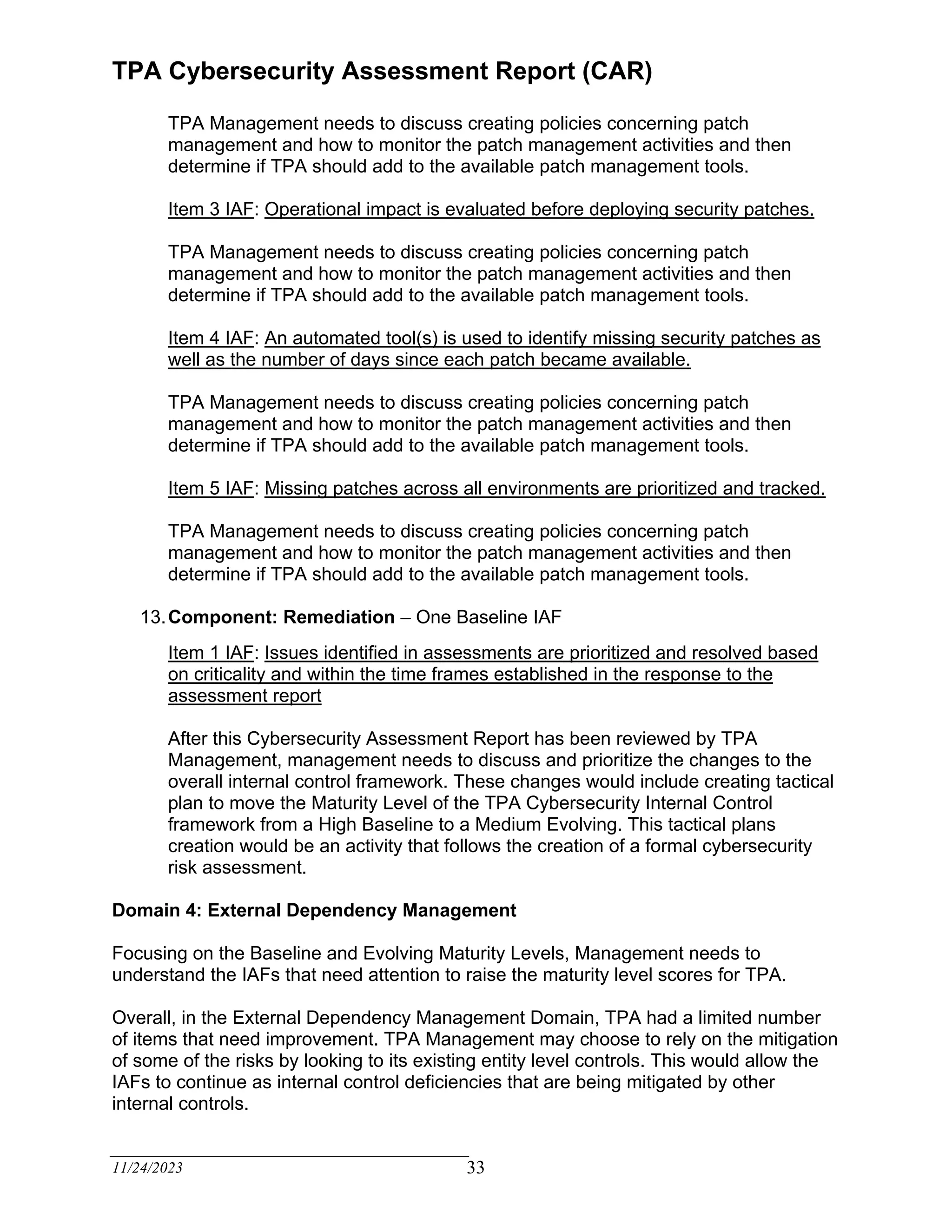 FFIEC Cybersecurity Assessment Report CAR Example .pdf