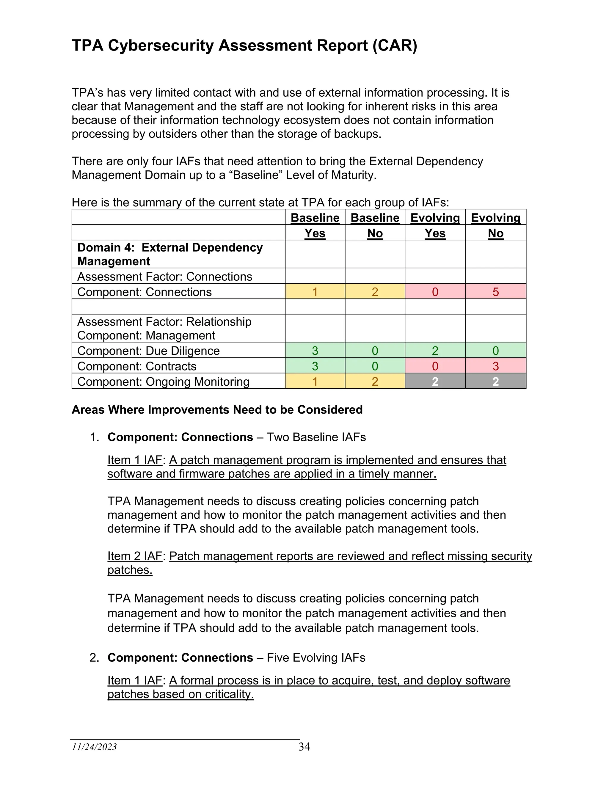 FFIEC Cybersecurity Assessment Report CAR Example .pdf