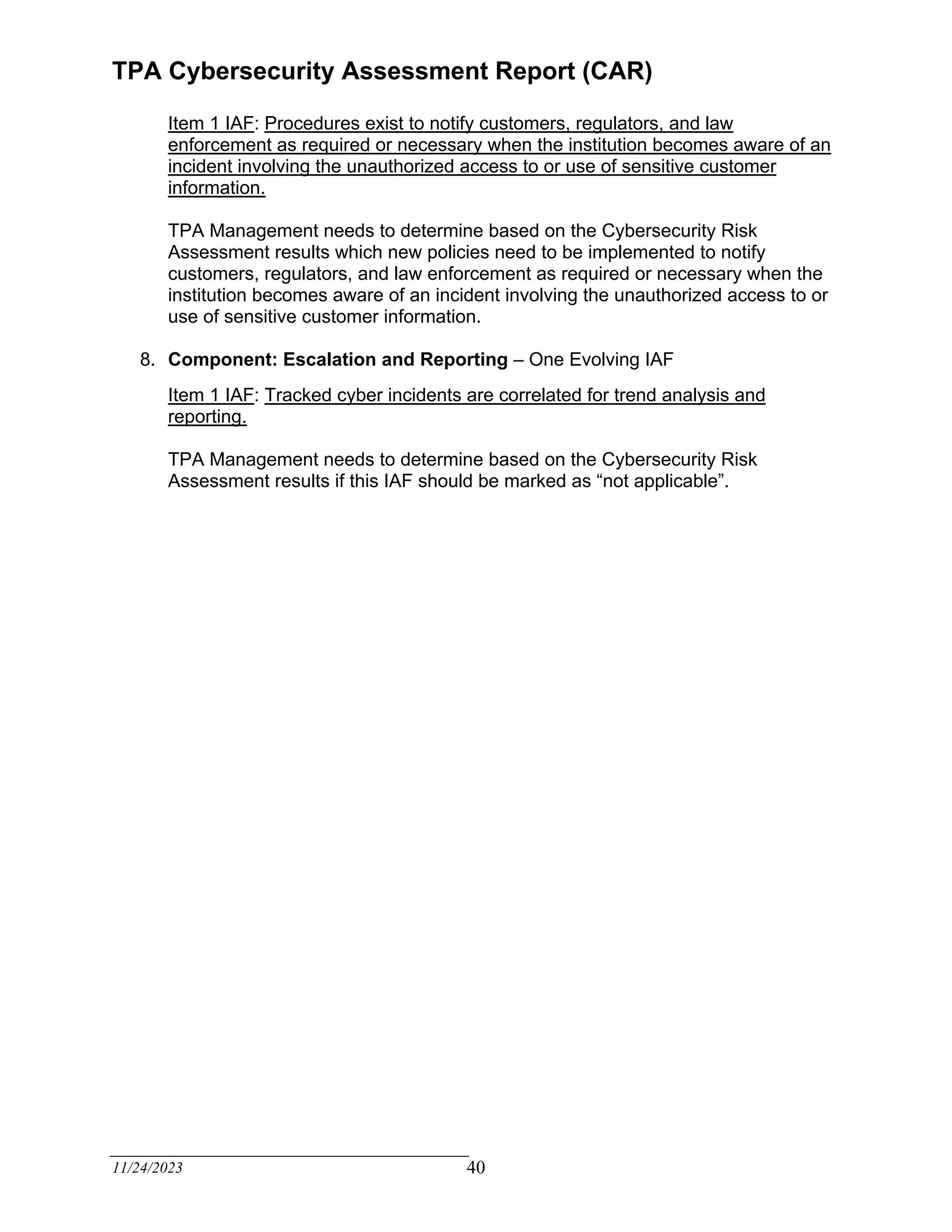 FFIEC Cybersecurity Assessment Report CAR Example .pdf