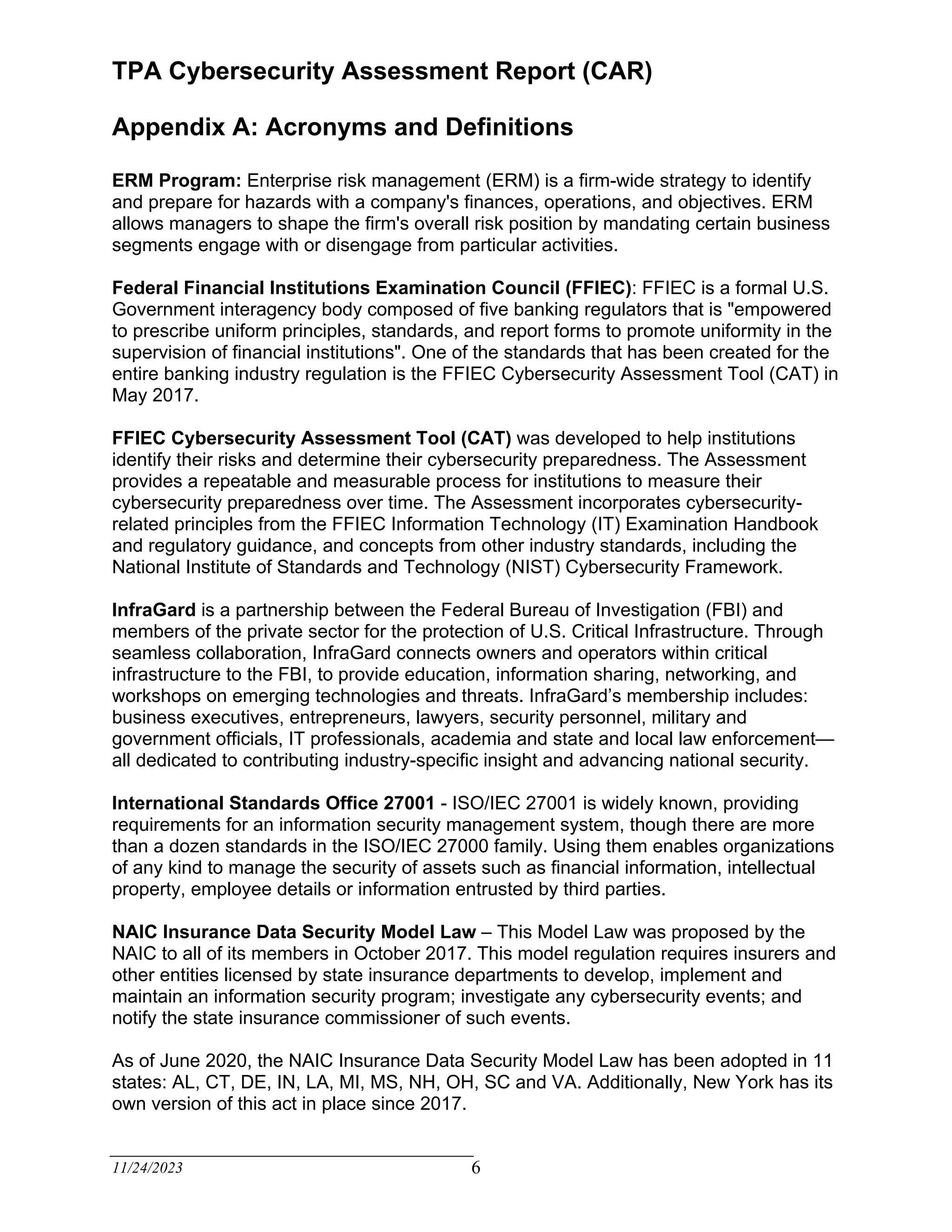 FFIEC Cybersecurity Assessment Report CAR Example .pdf