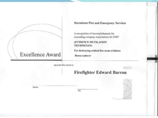 Ffiinvestigation of fire sevidence preservation | PPTX