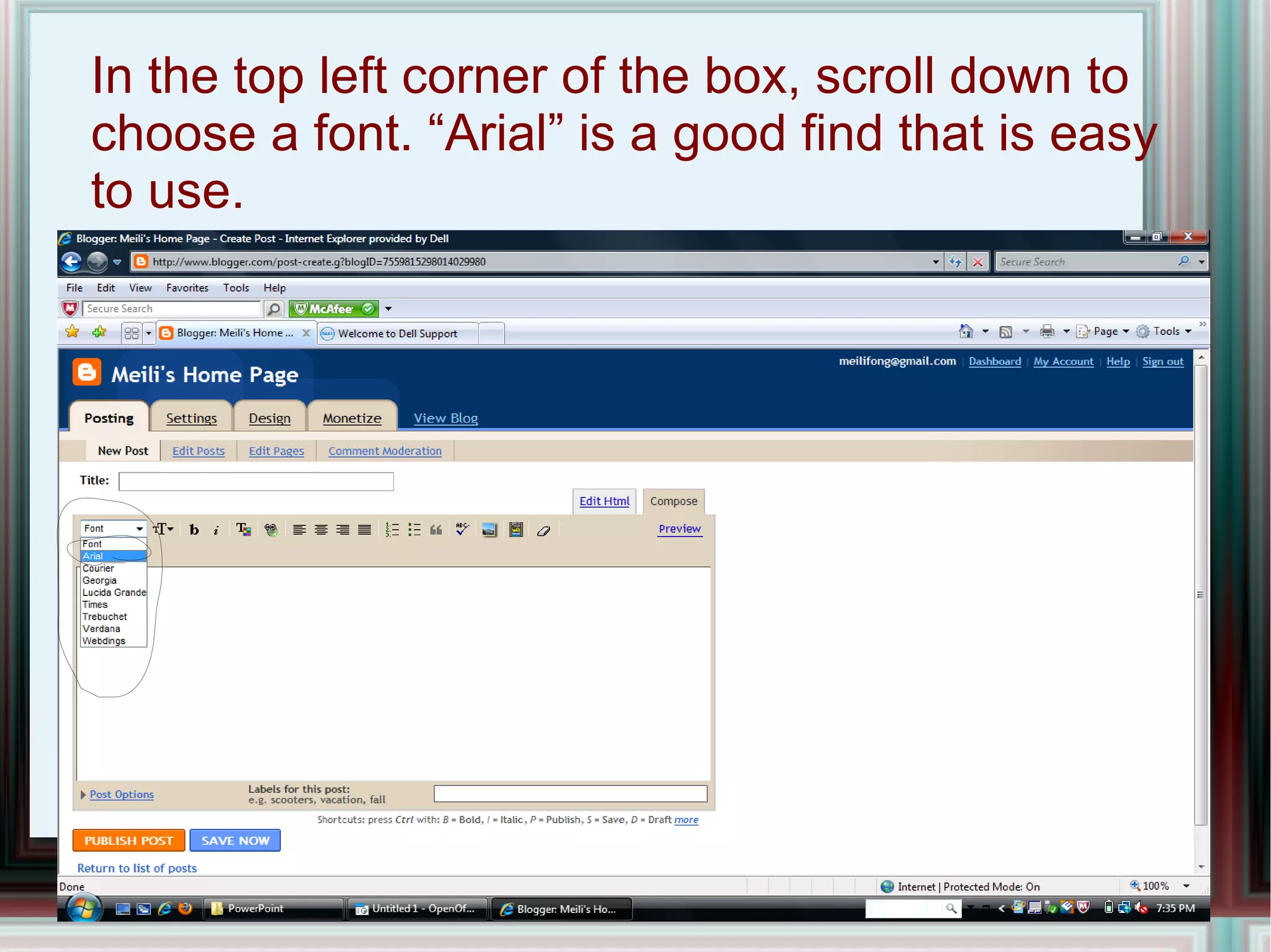 How to Post to Your Blog | ODP
