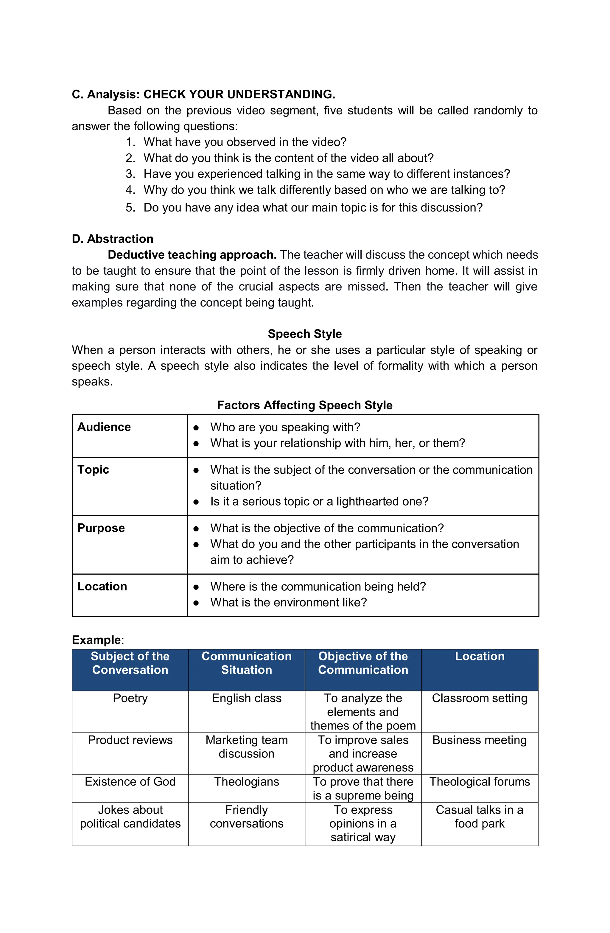 ELT 315 4AS LESSON PLAN FINAL EXAMINATION | PDF