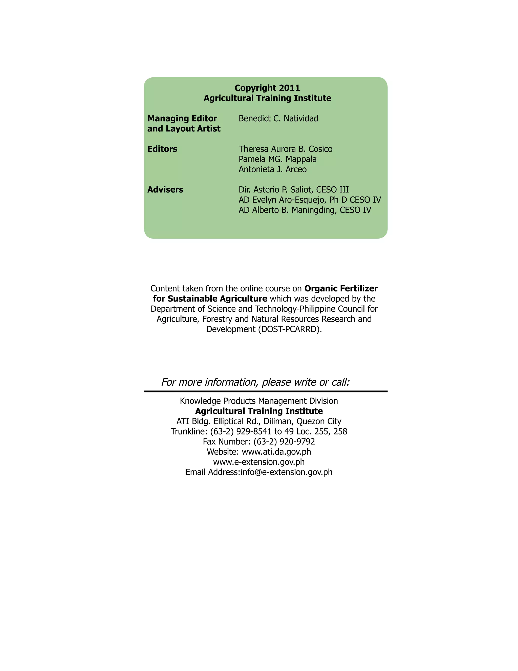 Organic Fertilizer 2 | Fermented Fruit Juice (FFJ) | PDF