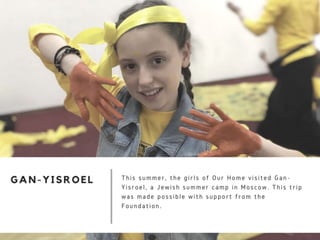 Finker-Frenkel Foundation Sponsors Camp For Children | PDF