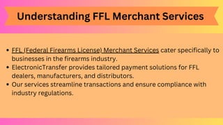 FFL Merchant Services by electronic transfer | PDF | Business Banking ...