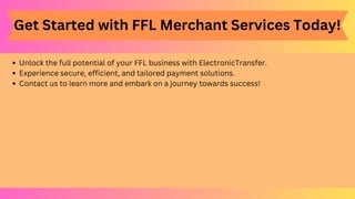 FFL Merchant Services by electronic transfer | PDF | Business Banking ...