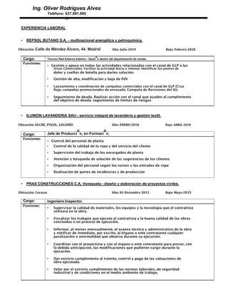 Curriculum vitae -_oliver_rodrigues_-_ingeniero_mecanico_-_24_oct2020 | PDF