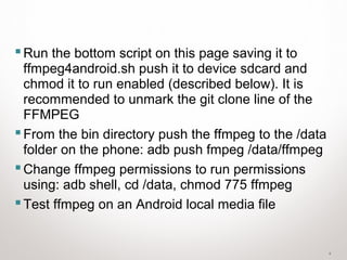 FFMPEG on android | PPT