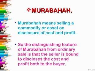 islamic modes of finance | PPT