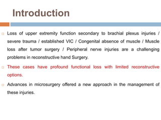 Free Functional Muscle Transfer | PPTX