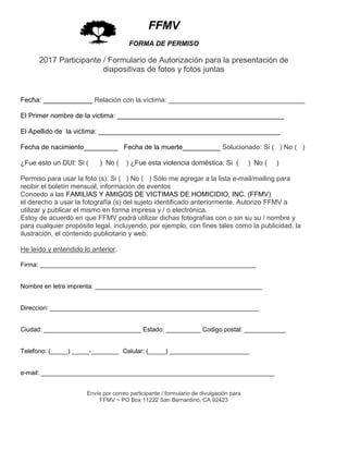 Families and Friends of Murder Victims April 2017 newsletter | PDF